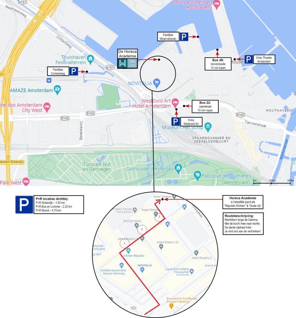 Bereikbaarheid Amsterdam | Horeca Academie